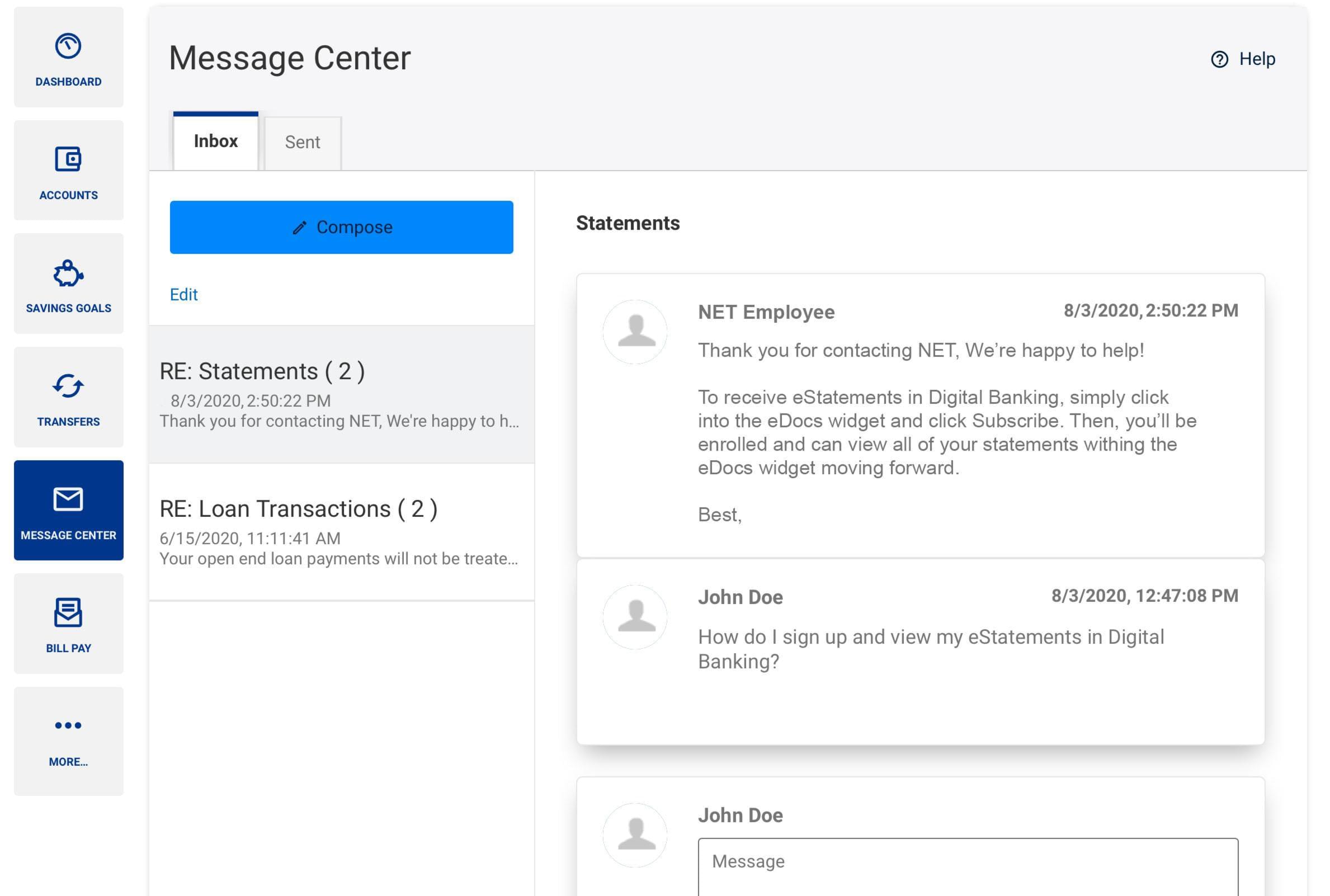 Have a question about your accounts? - NET Credit Union