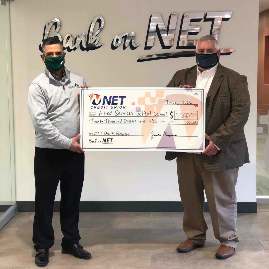 Donating $20,000 to Allied Services | NET Credit Union